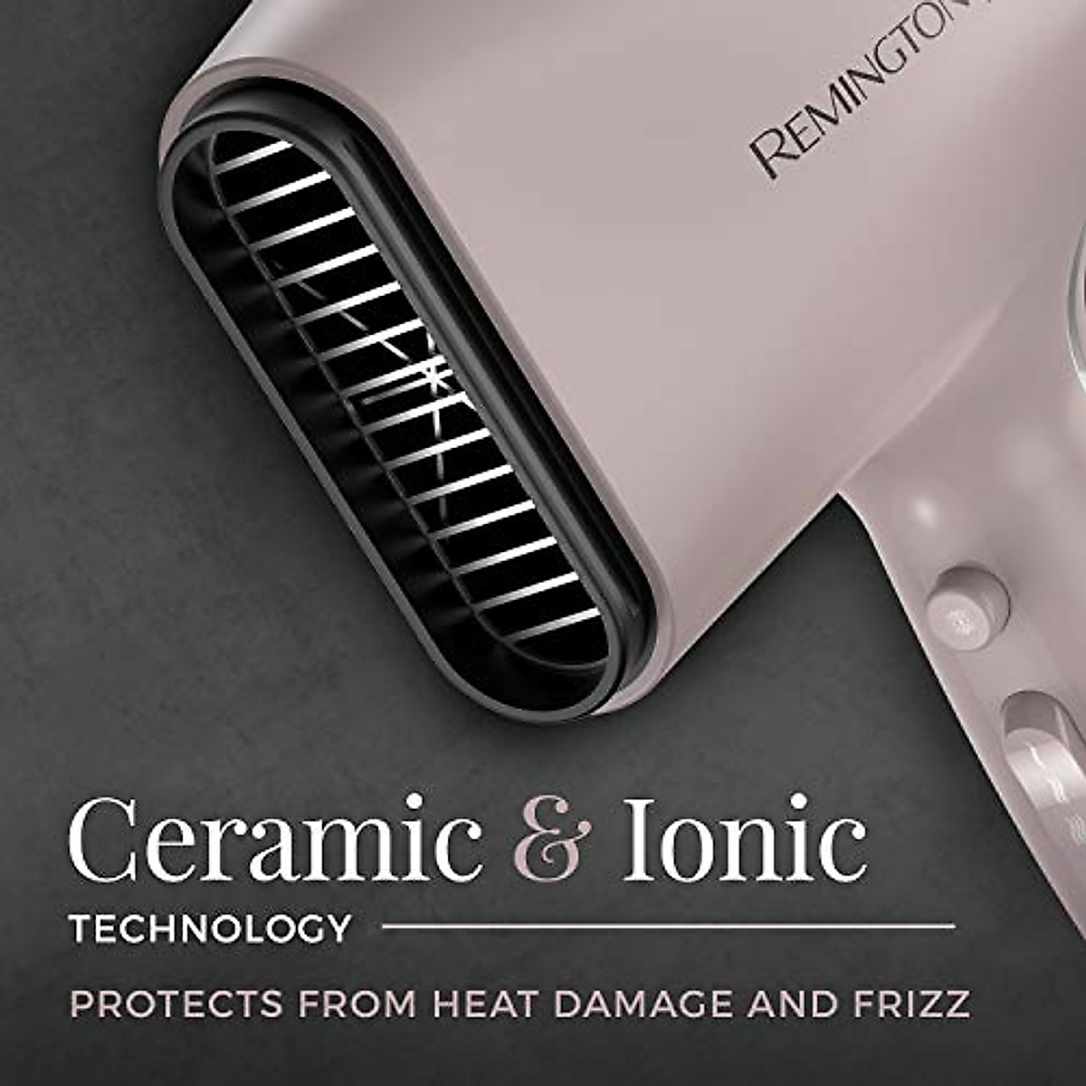 Remington Pro Wet2style Dryer, With Ionic & Ceramic Drying Technology, Mauve, D20A10