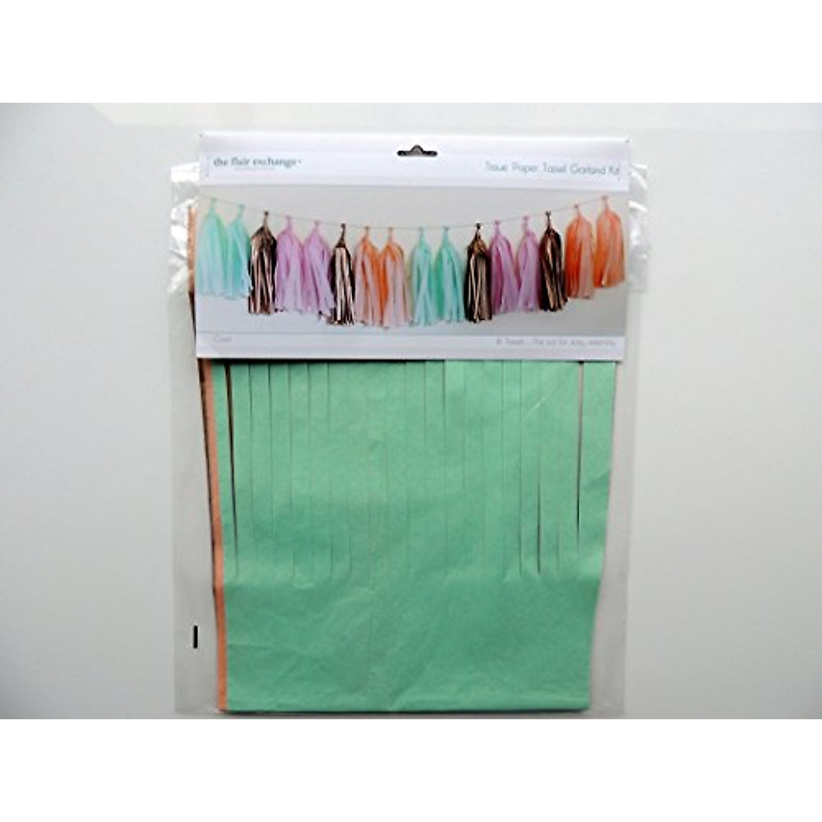 DIY Tissue Paper Tassels Party Decoration Supplies Sets 15 PCS Tassel Garland Banner for Birthday Party Bridal Shower Wedding Gold Garland Bunting Pom Pom (GM-Gold and Green)