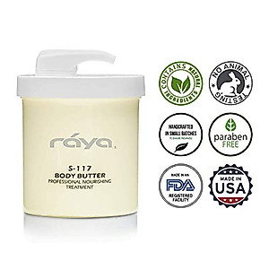 Raya Body Butter Thick Body Moisturizer for Dry, Cracked Hands and Feet, Can Be Used as a Luxurious Massage Cream, Great for All Skin Types