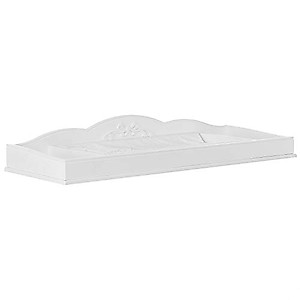 Evolur Aurora Change Tray I Lasting Quality I Intricate Ribbon Bow Scrollwork, Frost