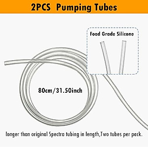Backflow Protector 2PCS Tubing 2PCS and Duckbill Valves 4PCS Replacement Pump Part Compatible with Spectra S1 Spectra S2 Spectra 9 Plus,Replace Original Spectra Pump Parts