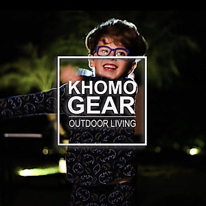 KHOMO GEAR 20 ft Outdoor Projector Screen - Supports Front and Rear Projection - Includes Inflation Fan, Tie-Downs and Storage Bag - Inflatable Projector Screen