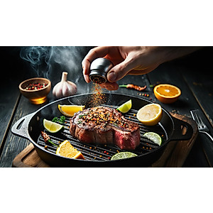 Badia Lime & Orange Citrus Pepper Bundle - Lime Pepper and Orange Pepper Seasoning Set - 6.5 Oz Each - Qbin Recipe Card - Premium Handcrafted Blends with Tangy Lemon Zest and Fragrant Orange Essence - Elevate Your Dishes with Vibrant Flavors - Perfect for