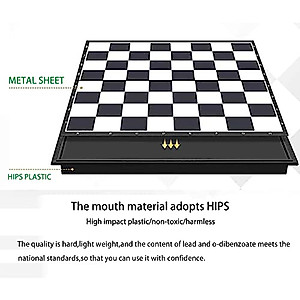 Luoyer 9.8 Inch Portable Travel Chess Set Magnetic Folding Chessboard Small Chess Board Game Sets Strategic for Teens Adults Beginners