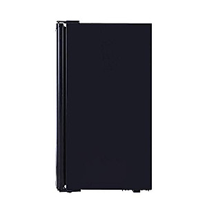 RCA RFR321-B-Black-COM RFR321 Single Mini Refrigerator-Freezer Compartment-Adjustable Thermostat Control-Reversible Doors-Ideal for for Dorm, Office, RV, Garage, Apartment-Black Cubic Feet, 3.2 CU.FT