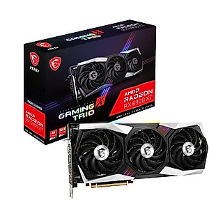 MSI Gaming Radeon RX 6900 XT Boost Clock Up to 2340 MHz 256-bit 16GB GDDR6 DP/HDMI Triple Torx 4.0 Fans FreeSync DirectX 12 VR Ready RGB Graphics Card (RX 6900 XT Gaming X Trio 16G) (Renewed)