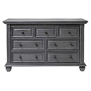 Oxford Baby London Lane 7 Drawer Dresser, Arctic Gray
