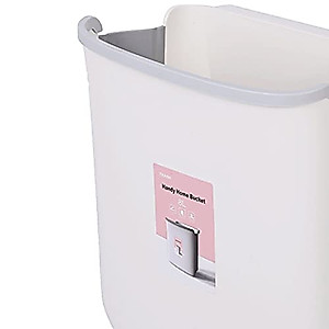 Cabilock Mounted Door Cabinetwhite Container Storage Bucket Drawer Waste Collapsible Cabinet Garbage to Toilet Compact Mount Car Bedroom Home Plastic Bathroom Small Dorm Holder Kitchen