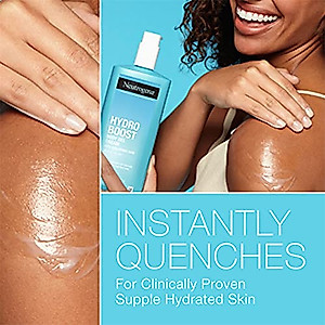 Neutrogena Hydro Boost Body Moisturizing Gel Cream with Hyaluronic Acid, Non-Greasy & Fast Absorbing, Lightweight Hydrating Body Lotion for Normal to Dry Skin, Paraben- & Dye-Free, 16 oz