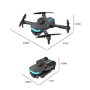 Mini Drone with Camera for Adults 4k Long Range Hd Camera Altitude Hold Headless Mode Fpv Drone Foldable Rc Drone for Kids 8-12 Rc Plane 2.4ghz Wifi Flying Toys Personalized Birthday Gifts