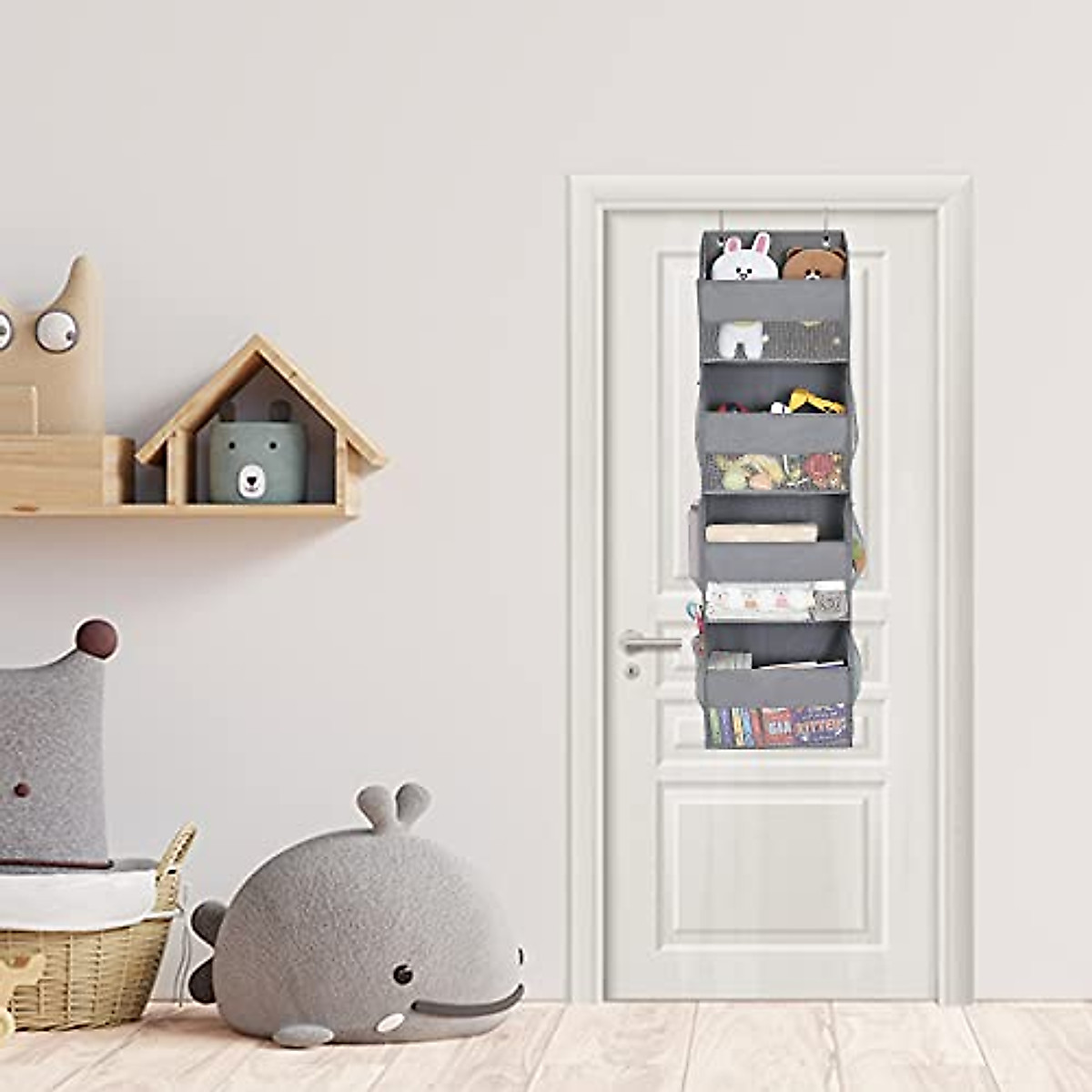 GRANNY SAYS Bundle of 1-Pack Hanging Organizer with Pockets & 1-Pack Closet Hanging Shelves