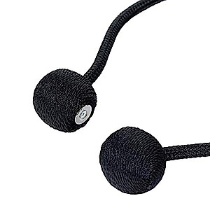 BalsaCircle 2 Black Magnetic Tie Backs Metal Window Curtains Holdbacks - Wedding Reception Party Home Window Decorations Supplies