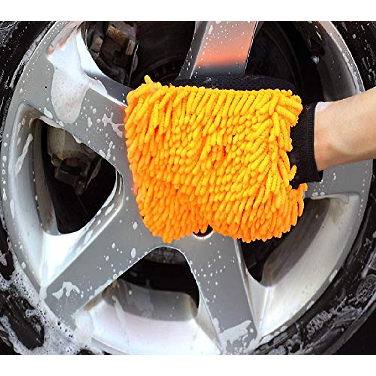 SCRUBIT Car Wash Mitt Car Scrubber - 2 Pack – Scratch-Free Car Sponges for Washing, Dual Sided Wash Mitts for Car Washing - Premium Car Wash Sponge for Cars, Trucks, and Boats