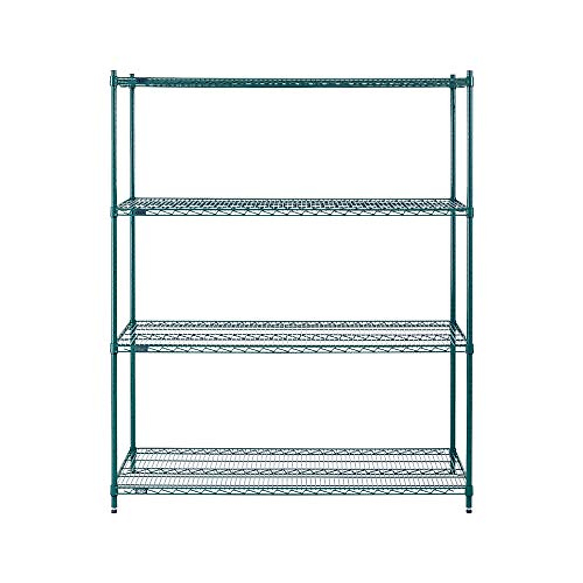Nexel Wire Shelving, Green Epoxy, 60" W X 24" D X 74" H