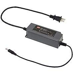 Mean Well OWA-60U-30 LED Power Supply 60W 15-30V 2A CV+CC, 1 Output Moistureproof, AC Plug: NEMA 1-15p Male, IP67, Enclosed Plastic, Input: 90~264VAC