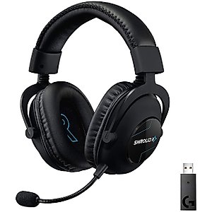 Logitech G PRO X Wireless Lightspeed Gaming Headset - Shroud Edition, Black