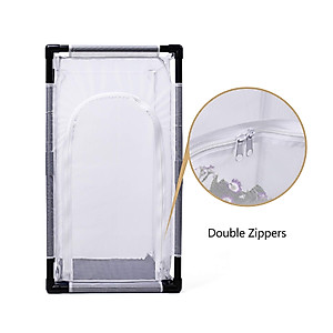 RESTCLOUD 30" Large Monarch Butterfly Habitat Cage, Outdoor Insect Mesh Cage Terrarium 16.5" x 16.5" x 30"