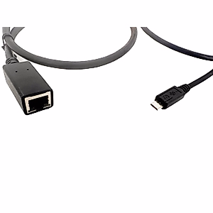 Weather Resistant USB-Micro to Ethernet Adapter, Outdoor Micro USB to Ethernet Adapter: Portsmith PSA1UB1E-E