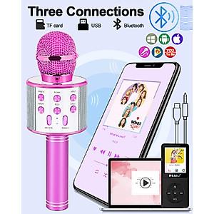Dodosky Gifts for Girls Age 4-12, Karaoke Microphone Gifts for 4 5 6 7 8 9 10 11 12 Year Old Girls Toys for 4-12 Year Old Girls Birthday Gifts for 3-10 Year Old Girl - Purple
