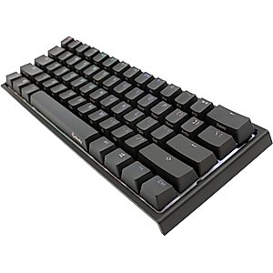Ducky ONE 2 Mini Gaming Tastatur, MX-Silent-Red, RGB-LED, Schwarz (US)