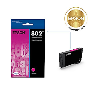 EPSON T802 DURABrite Ultra -Ink Standard Capacity Magenta -Cartridge (T802320-S) for select Epson WorkForce Pro Printers