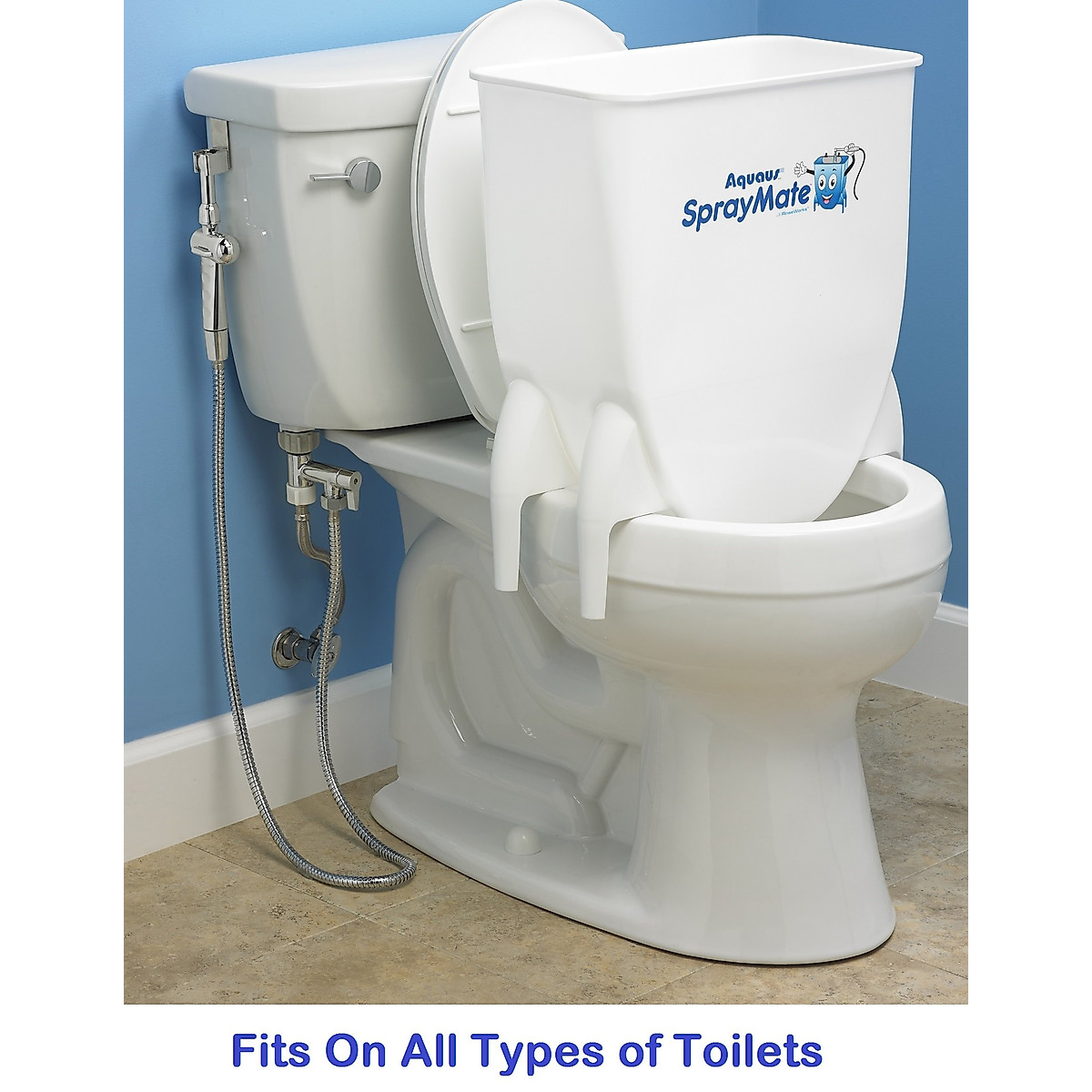 Aquaus SprayMate & Aquaus 360 Premium Diaper Sprayer for Toilet Bundle (ABS Polymer Sprayer)