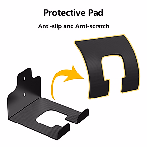 JNIHEEP Garage Organizer Trimmer Rack, Garden Power Tool Hanger Weed Whackers Holder Wall Mounted for Grass Trimmer, Hedge Trimmer, Garage Trimmer, Garden Tools,1 Pack