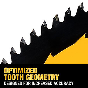 DEWALT Miter Saw Blade, 12 inch, 100 Tooth, Fine Finish, Ultra Sharp Carbide (DWA112100)
