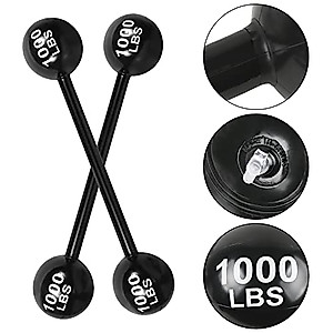 2 PCS Giant Inflatable Dumbbell Barbell,Funny Carnival Circus Birthday/Halloween Party Decorations Fake Weights Cosplay Props Party Supplies,Blow Up Strongman Costume Photo Booth Props Accessory