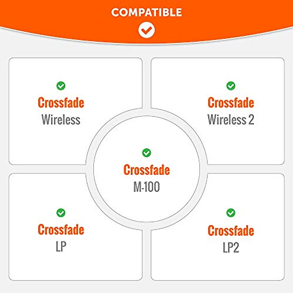 WC Wicked Cushions Replacement XL Ear Pads For Vmoda Headphones - Compatible with Vmoda M100 & Crossfade Series | Soft Leather, Luxurious Memory Foam, Added Thickness, Enhanced Noise Isolation | Black