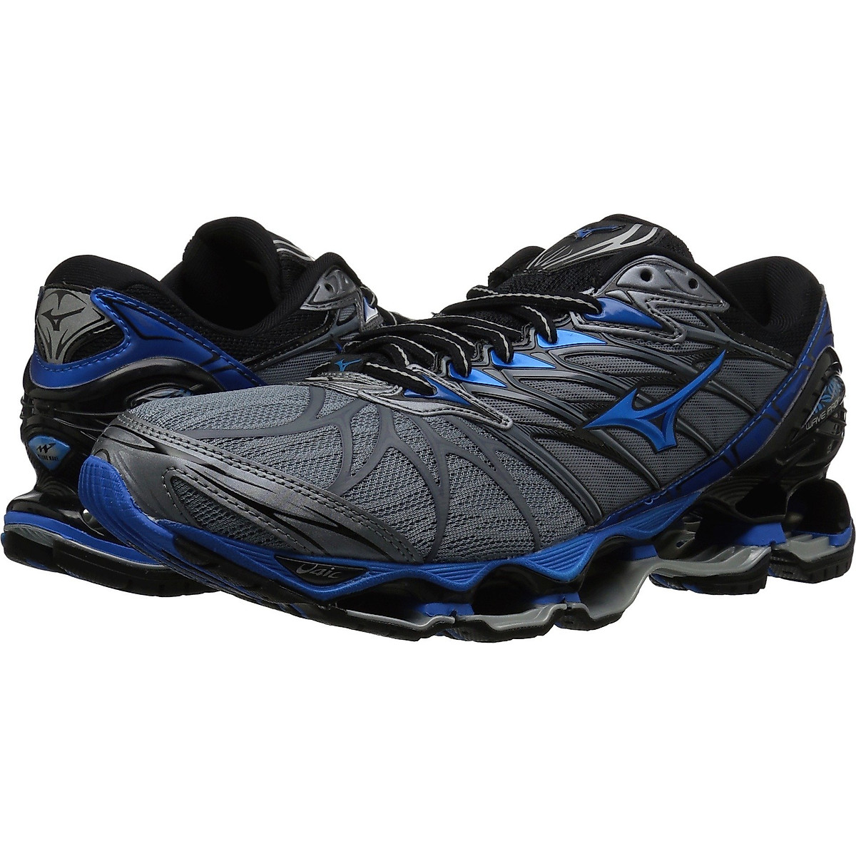 Mizuno Men's Wave Prophecy 7 Running Shoes, Trade Winds/Black, 12 D US