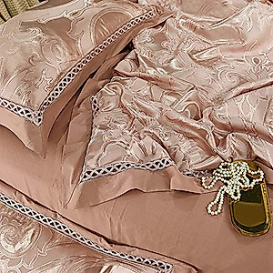 Bedding Set King Size Silk Duvet Covers King Size Bedding Set King Size Gold Luxury Cotton Double Twin King Size Bed Duvet Covers Luxury Satin Jacquard Duvet Covers Set European Style