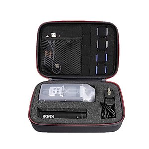 Hallart Travel Carry Case for Zoom H1, H2N, H5, H4N, H6, F8, Q8 Handy Music Recorders, Charger, Mic Tripod Adapter,SD cards and Accessories