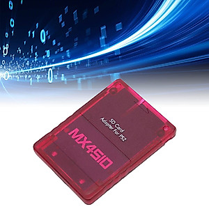 Memory Adapter for PS2, MX4SIO(Memory Expansion for SIO) SIO2SD Memory Adapter Replacement Memory Reader for PS2 Fat Console(Red)