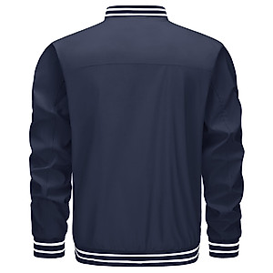 TACVASEN Mens Jackets Lightweight Men's Jackets Stylish Men's Casual Jacket Outdoor Windbreaker Lightweight Bomber Coats Hiking Jacket