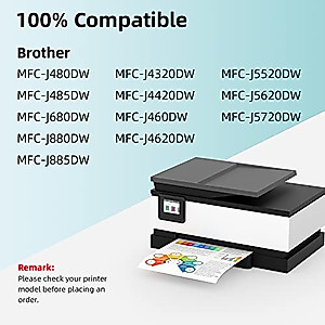 LC201 LC203 Ink Cartridges | High Yield |10 Pack (4BK/2C/2M/2Y) | Replacement for Brother LC203 Work with Brother MFC-J480DW, MFC-J4420DW, MFC-J680DW Printer for Brother LC203 Ink Cartridges