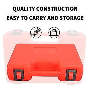 TBAPFS 4Pcs 1/2" Drive Deep Impact Socket Set 12 Point Metric 30mm 32mm 34mm 36mm Drive Spindle Axle Hub Nut Socket Set,Heavy Duty with Portable Storage Case,Use In Removing And Installing Axle Nuts