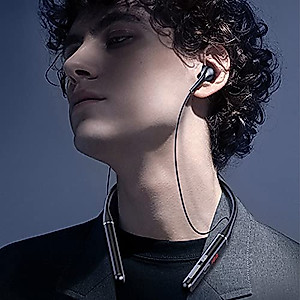 MIANHT Stereo Earbuds Earphone Waterproof Headset for Work Travel Bluetooth Sport Headphones Wireless High-Power Bluetooth Earphones Neck-Mounted Earphones