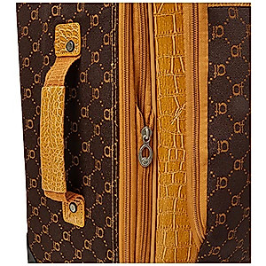 American Flyer Luggage Signature 4 Piece Set, telescoping_handle, Chocolate Gold, One Size