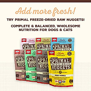 Primal Cupboard Cuts Freeze Dried Raw Cat Food & Dog Food Topper, Grain Free Meal Mixer for Dogs & Cat (Pork, 3.5 oz)