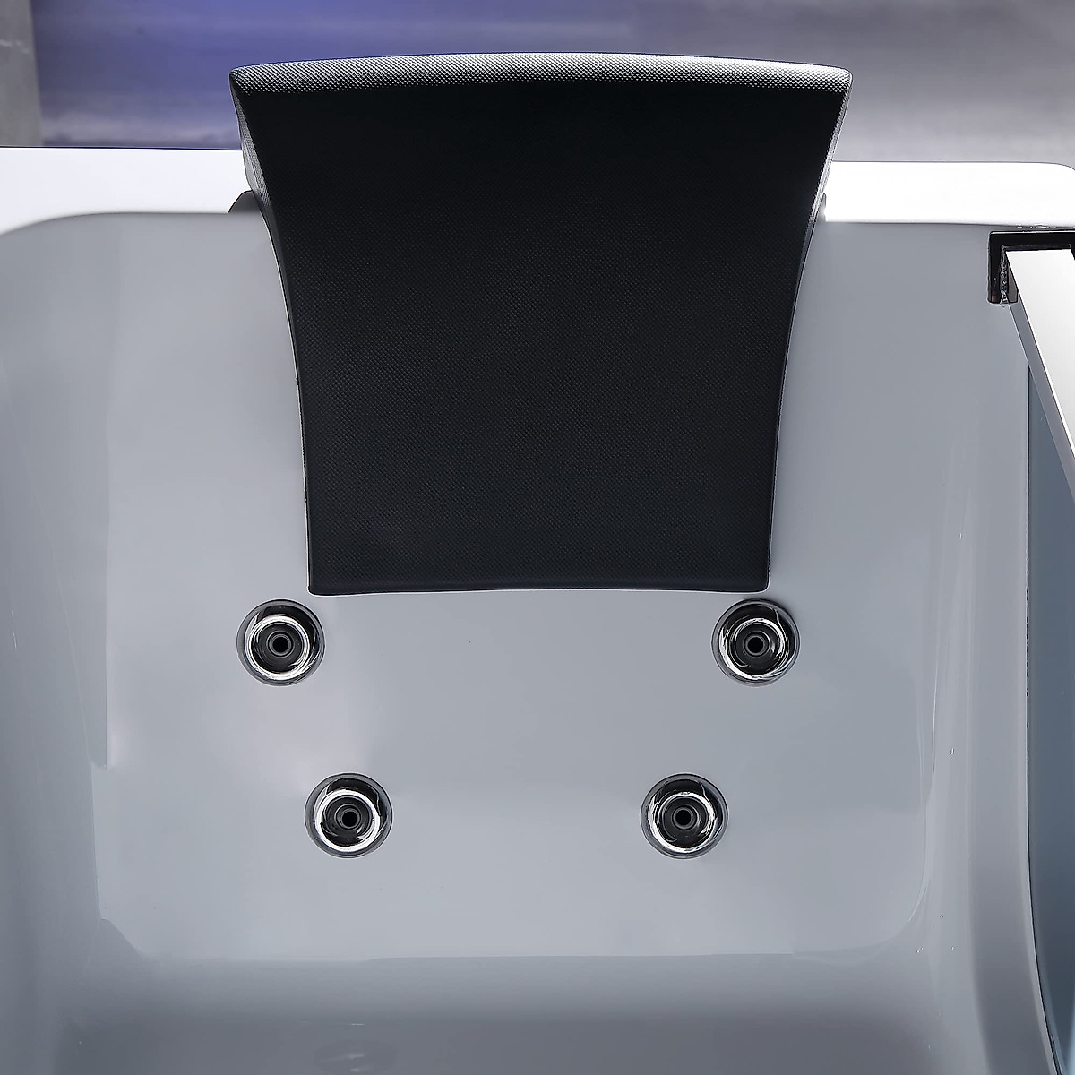 Empava Whirlpool Bathtub Massage Soaking SPA Chromatherapy Jets Tub Model 2021 67JT408