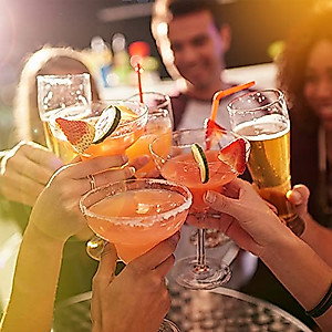 Vabaso 20 Piece Cocktail Shaker Set with Rotating Stand, 25oz Stainless Steel Black Bartender Kit Bar Tools Set for Home, Bars, Parties and Traveling, Cocktail Lovers Gift