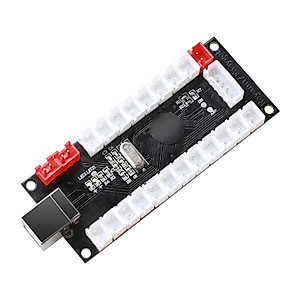 Easyget 2 Player Zero Delay Generic Game Controller USB to Joystick for MAME & Raspberry Pi 1/2/3 RetroPie DIY Projects Support for SANWA Parts