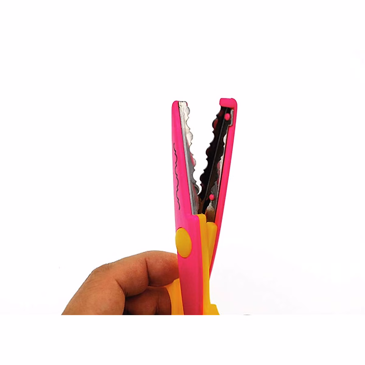 Kinteshun Lacework Wavy Paper Edger Scissors Pinking Shears Set for Handcraft Works(6pcs,Different Cutting Effects)