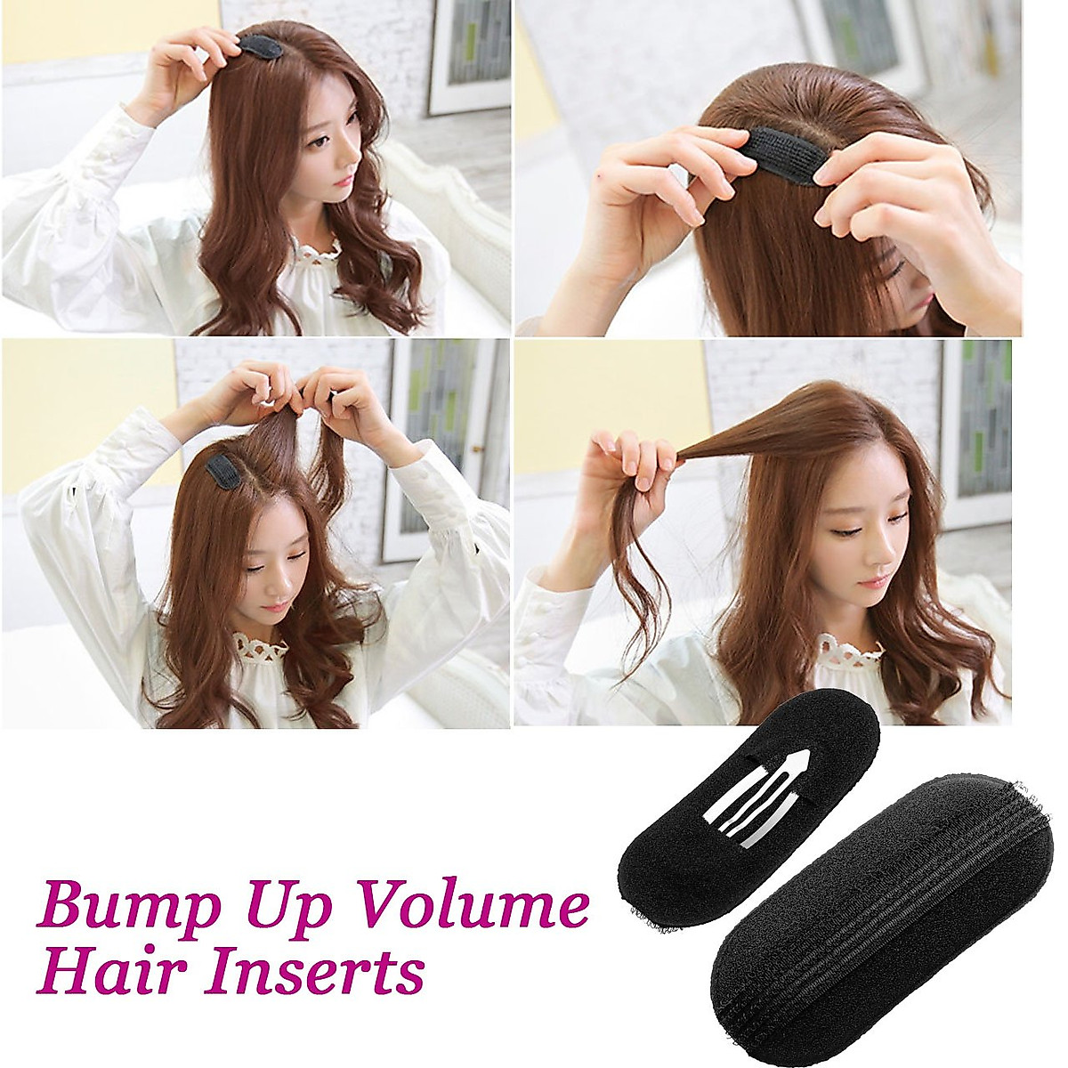 CCbeauty Hair Styling Accessories Ponytail Hair Twist Tool Magic French Braid Tool/Bump Up Volume Hair Inserts/Topsy Tail Kit/Bun Maker/Hair Comb for Women Girls