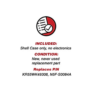 KeylessOption Keyless Entry Remote Key Blade Fob Shell Case Cover Button Pad Housing Repair for Honda Pilot Civic Accord CR-V (Screwdriver Included)