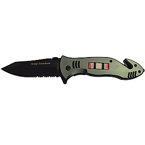 PDTXCLS Aeiniwer Iraqi Freedom- Ribbon Pocket Knife