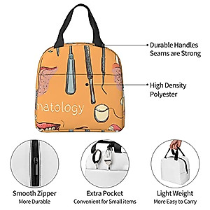 Dental Care Instruments Tooth Paste Lunch Box Bento Bag Lunch Backpack Cartoon Bag Insulation Safety Reusable For Men/Women Work And Life