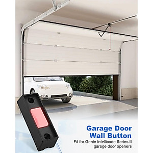 ULXIOM Garage Door Wall Button Fits for Genie 29599S Wired Series II, Lighted Push Button Garage Door Opener, 2Packs