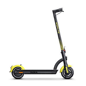 Yadea Electric Kick Scooter KS Adults Electric Scooter-KS6 500W Motor(Ver.KS3 300W), 34 Miles Long Range(Ver.KS3 12 Miles) & 18.6MPH(Ver.KS3 15.6MPH), with Self-Healing Tubeless/Hollow Honeycomb Tires